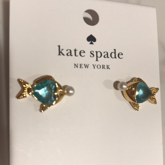 kate spade | Jewelry | Kate Spade What A Catch Fish Studs | Poshmark